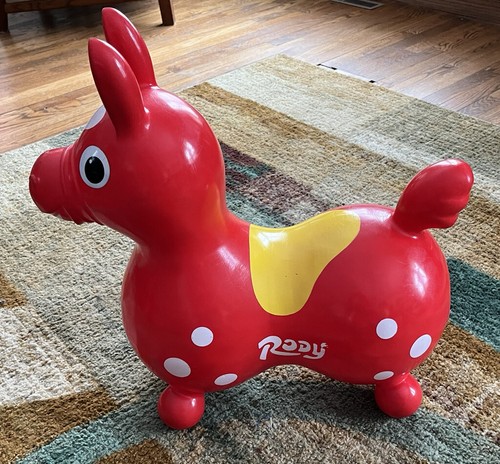 Vintage 20” RODY The Inflatable Toy Horse Bouncer Red/Yellow - 1984 ...