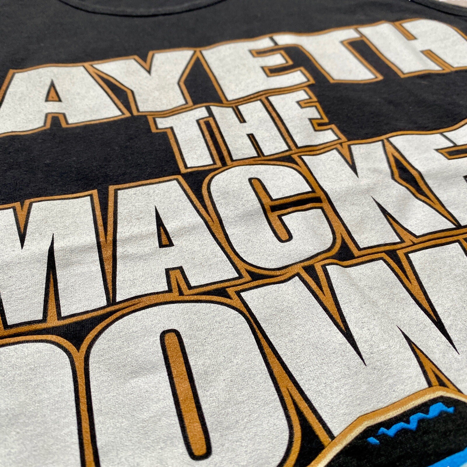 Vintage 2000 Layeth The Smacketh Down The Rock Sleeveless T-shirt L WWF ...