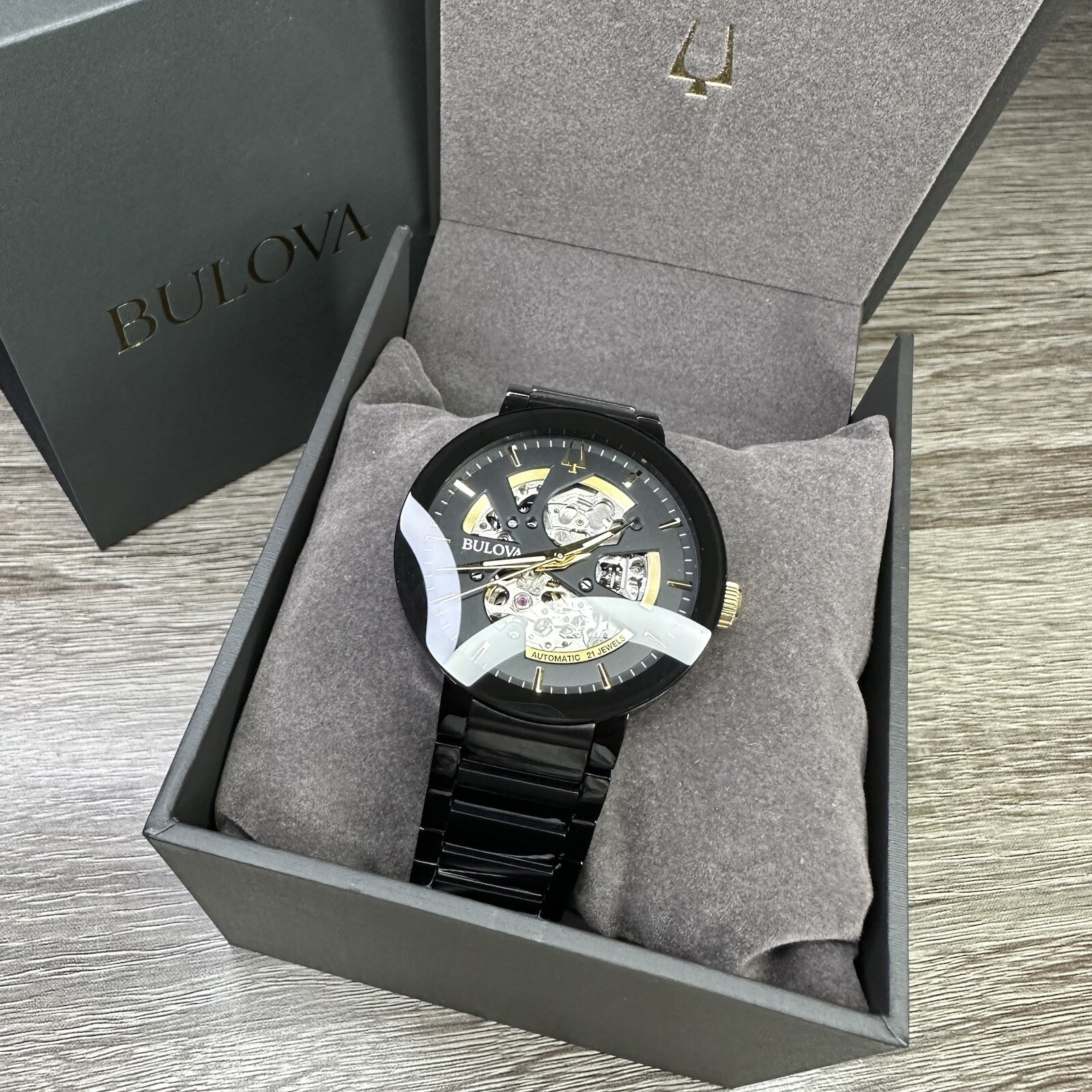 Bulova Modern 98A203 42 mm Black Stainless Steel Men's Wristwatch for ...