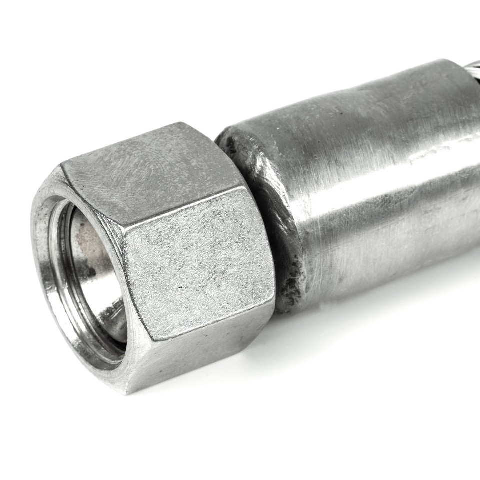 1/2" x 24" Stainless Steel Compressed Air Line Metal Flex Hose ...