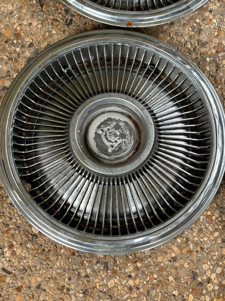 Mercury OEM Vintage 70's Turbine Style 15" Hubcaps Marquis, Marauder | eBay