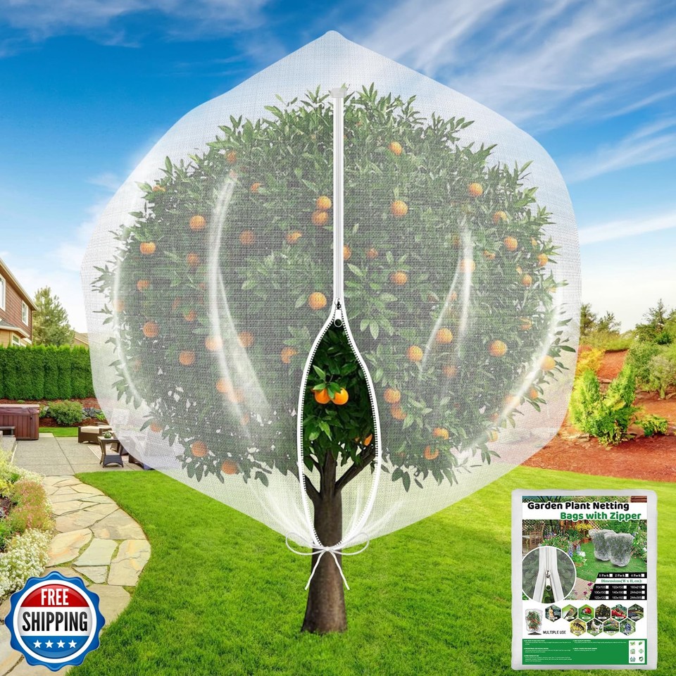 Evoio Bird Netting for Garden Plant Fruit Tree Protection Large ...