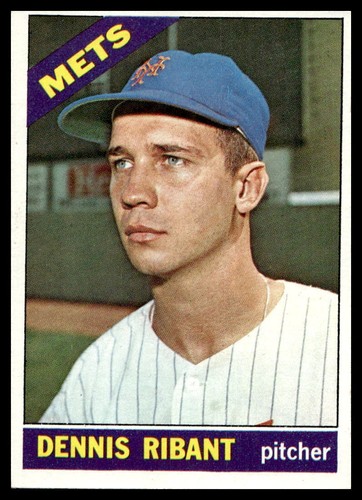 1966 Topps #241 Dennis Ribant New York Mets EX-EXMINT | eBay