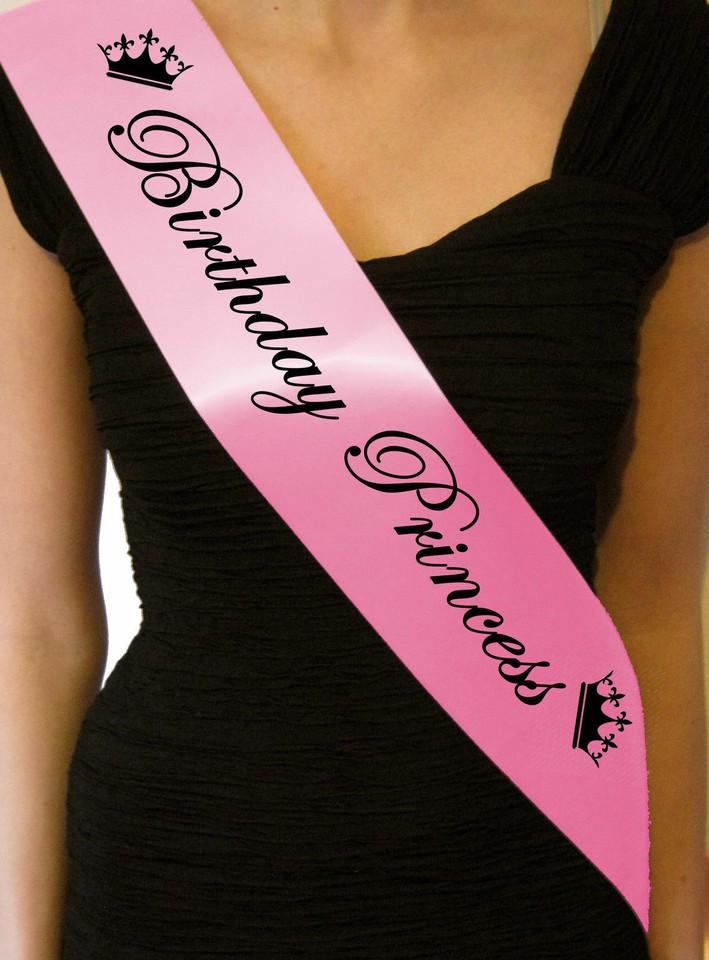 Baby Pink Birthday Princess Party Sash Celebration Birthday Cheap ...