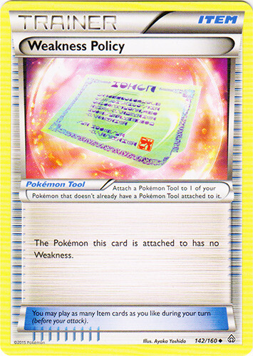 Near Mint x 4 Weakness Policy - 142/160 - Uncommon Primal Clash | eBay