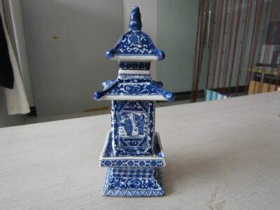 Old Collecting Antique Chinese Blue and White Porcelain Layered Tower ...