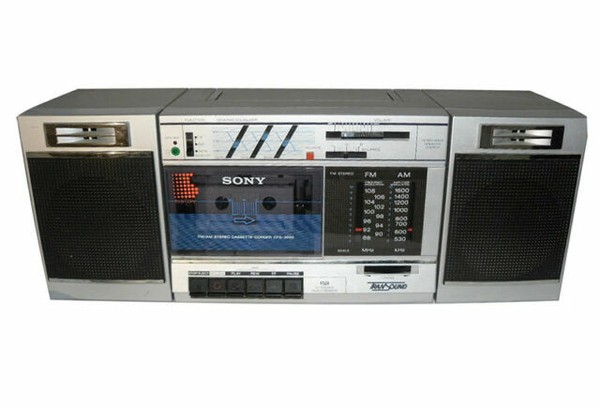 Vintage Sony Cfs-3000 Transound Am FM Stereo Radio Cassette Recorder ...