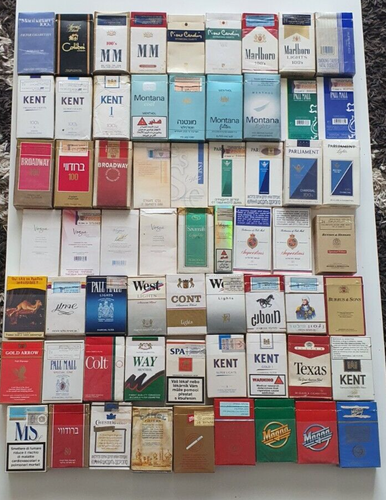 Empty cigarette packs old, vintage 96 pieces #22 | eBay
