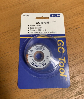 GC ELECTRONICS 12-5100 5ft GC braid .100" blue | eBay