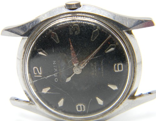 198 men Vintage Orvin Elex Automatic Auto Military Field Watch Works AS ...