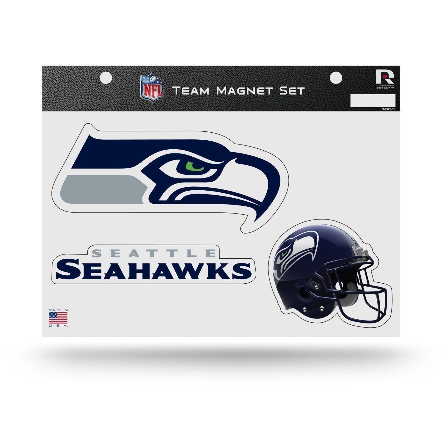 Seattle Seahawks Official NFL 8 inch x 11 inch 3 Piece Team Magnet ...