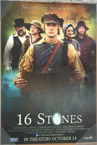 16 STONES MOVIE POSTER 2 Sided ORIGINAL OCT 24 27x40 MASON D. DAVIS ...