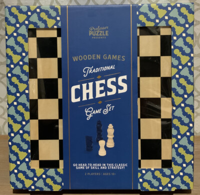 🍒 Professor Puzzle -Wooden Game -Traditional Chess Game Set BRAND NEW ...