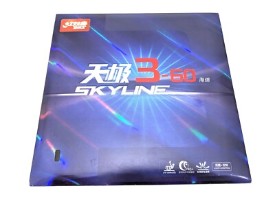 DHS SKYLINE 3-60 Table Tennis Rubber With Sponge 2.10 mm 37 Degree ...