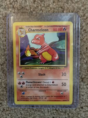 Pokémon TCG Charmeleon Base Set 24/102 Regular Unlimited Uncommon | eBay
