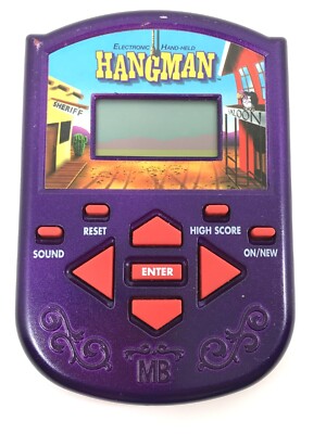 Hangman Hasbro Electronic Hand-Held Game 2002 Milton Bradley 1041-M | eBay