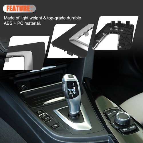 Gear Shift Selector Trim Cover Transmission Shifter Bezel For BMW F30 ...