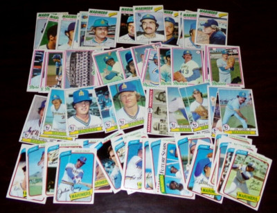 Seattle Mariners Baseball Card Lot 1977 1978 1979 1980 Vintage Lot of ...