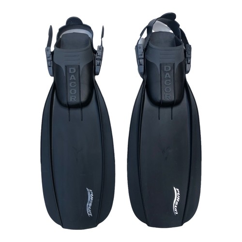DACOR Pursuit Black Fins Scuba Snorkeling Diving Size Medium | eBay