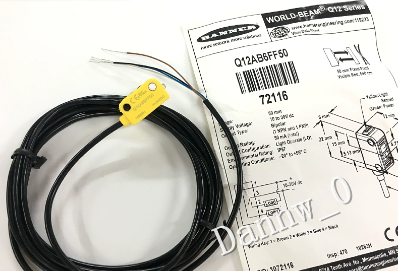 1pc Banner Photoelectric Sensor Switch Q12AB6FF50 for sale online | eBay