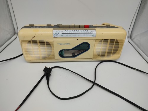 VTG REALISTIC BOOMBOX SCR-40 AM/FM CASSETTE Tested works | eBay