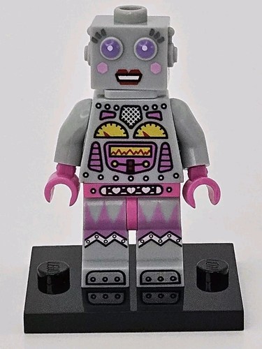 LEGO 71002-2 CMF Series 11: LADY ROBOT(col11-16) COMPLETE w Stand | eBay