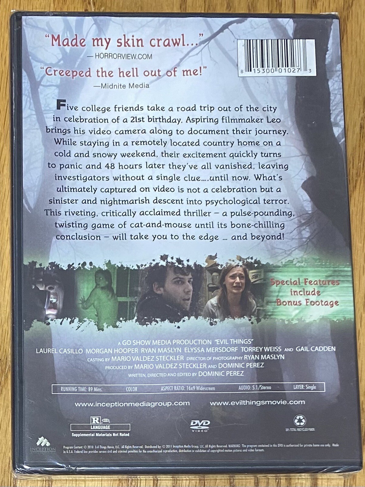 Evil Things (DVD, 2011) for sale online | eBay