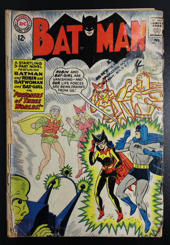 Batman #153 DC Comics 1963 Prisoners of Three Worlds G- | eBay