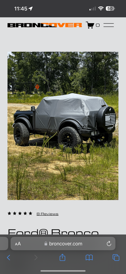 2 door Bronco Cover by Broncover, without lightbar | eBay