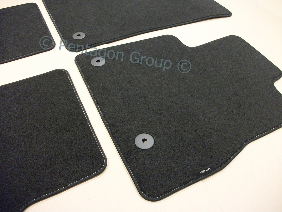 New Genuine Vauxhall Astra K Mk 7 Black Dilour Floor Carpet Mat Set ...