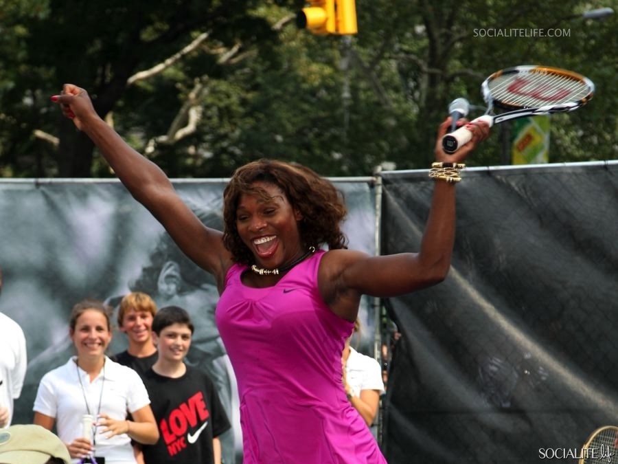 ICONIC SERENA WILLIAMS NIKE TENNIS DRESS NWT XS EXTRA SMALL PINK BLACK ...