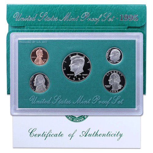 1995 S PROOF Set in Original Box US Mint with COA (5 Coin Set) | eBay