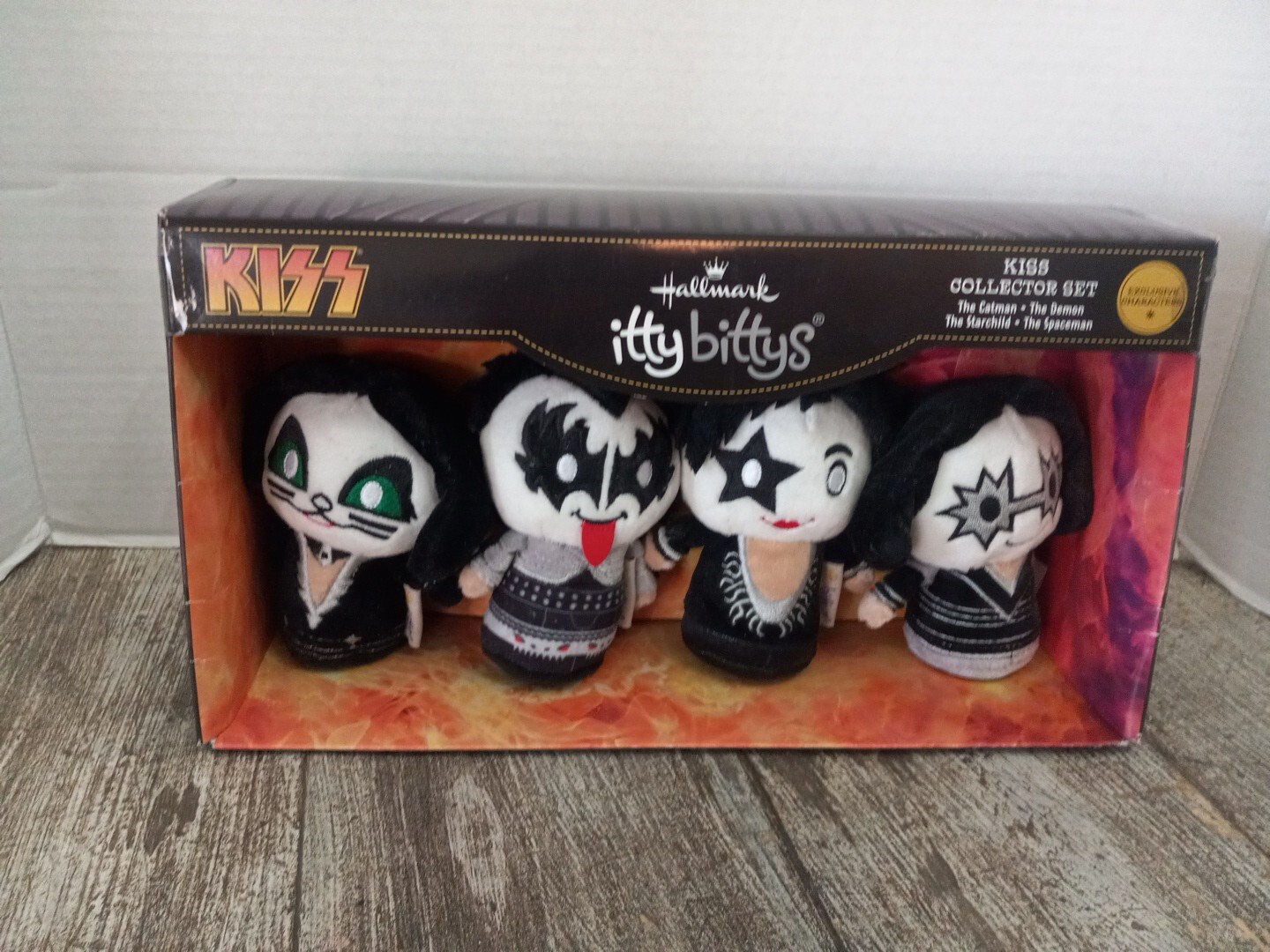 Hallmark Itty Bittys KISS Rock Band Collector Set of 4 Bitty Gene Ace ...