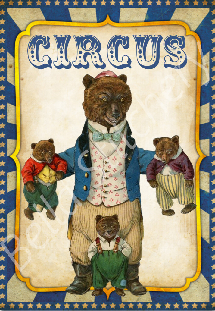 Vintage Circus Bear