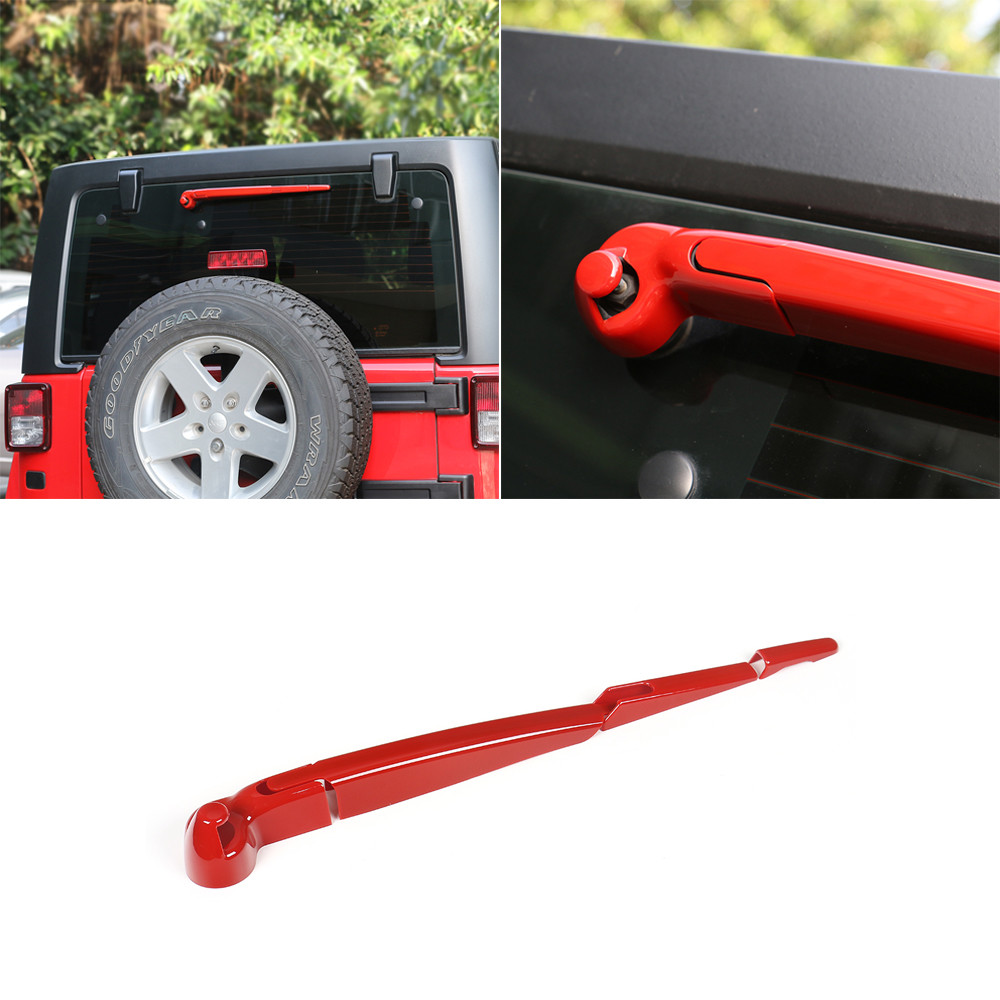 Rear Windshield Wiper Arm Blade Cover Trim For 2007-2017 Jeep Wrangler ...