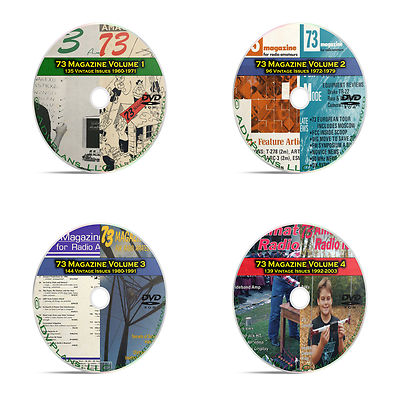 73 Magazine, All Issues 4 DVD set, 500+ Amateur Ham Radio Today ...