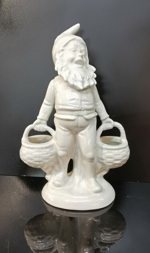 9924060-ds Porcelain Figurine Dwarf With Baskets White Wagner&Apel ...