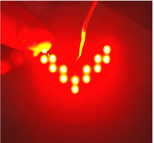 2Pcs Red Arrow Indicator 14-SMD LED Car Side Mirror Turn Signal Lights ...