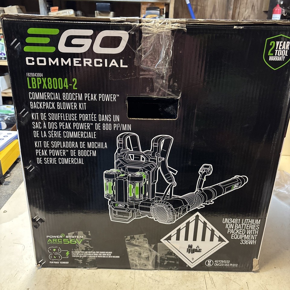 EGO Commercial 56V 800-CFM 190-MPH Backpack Leaf BlowerTOOL ONLY ...