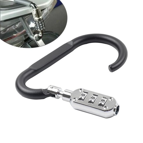 Motorcycle Helmet Lock Buckle Anti-theft Fastener T-Bar Kit Universal ...