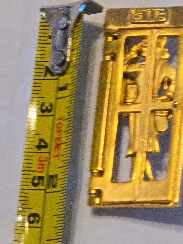 Vintage Super Woman In Phone Booth 2.25" Broach Pin Golden Tone ...