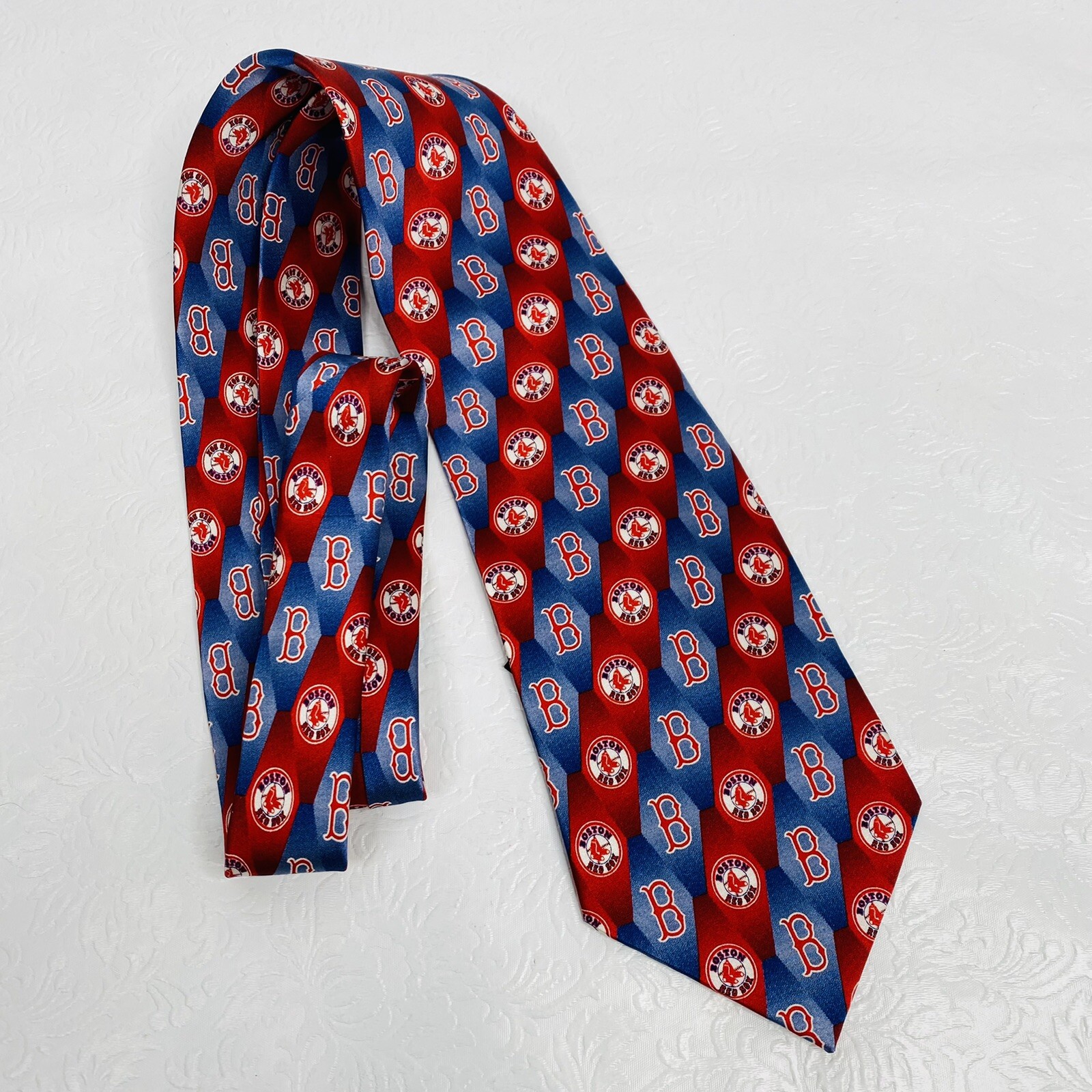 Boston Red Sox MLB Baseball Officially Licensed Red Blue Logo Necktie ...