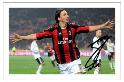 ZLATAN IBRAHIMOVIC AC MILAN AUTOGRAPH SIGNED PHOTO PRINT SOCCER | eBay