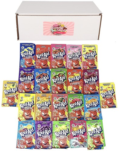 Kool-Aid Drink Mix Packets Variety Pack of 22 Flavors (2 of each ...