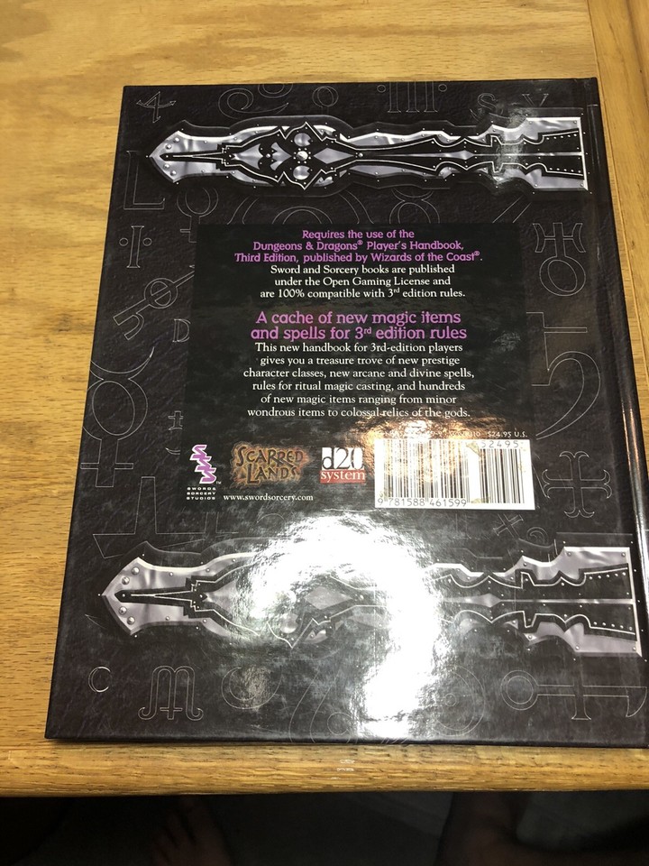 Vintage Rare Swords & Sorcery “Relics & Rituals” core rulebook rpg ...