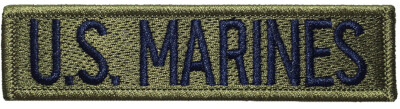 U.S. MARINES Nametape Tab United States Marine Corps USMC Sew Iron on ...