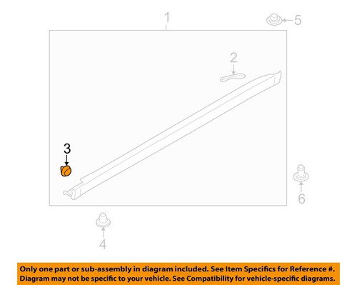SUBARU OEM 06-09 Legacy Exterior-Rocker Molding Clip 909130191 | eBay