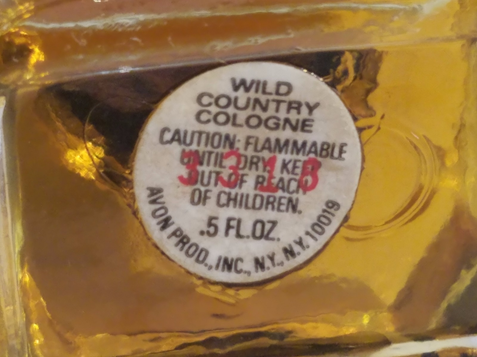 RARE Vintage AVON "WILD COUNTRY" Cologne COLLECTIBLE FULL BOTTLE .5 FL ...