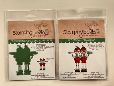 Stamping Bella Cling Rubber Stamp and Die ODDBALL Tweedle Dee & Tweedle ...