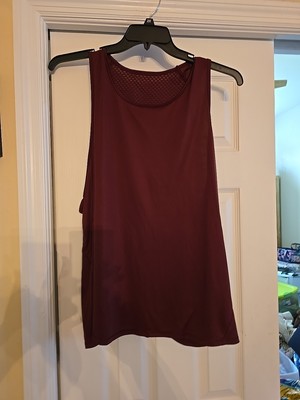 RB3 Women's Size 2X Pullover Racerback Tank Top Maroon Moisture Wicking ...